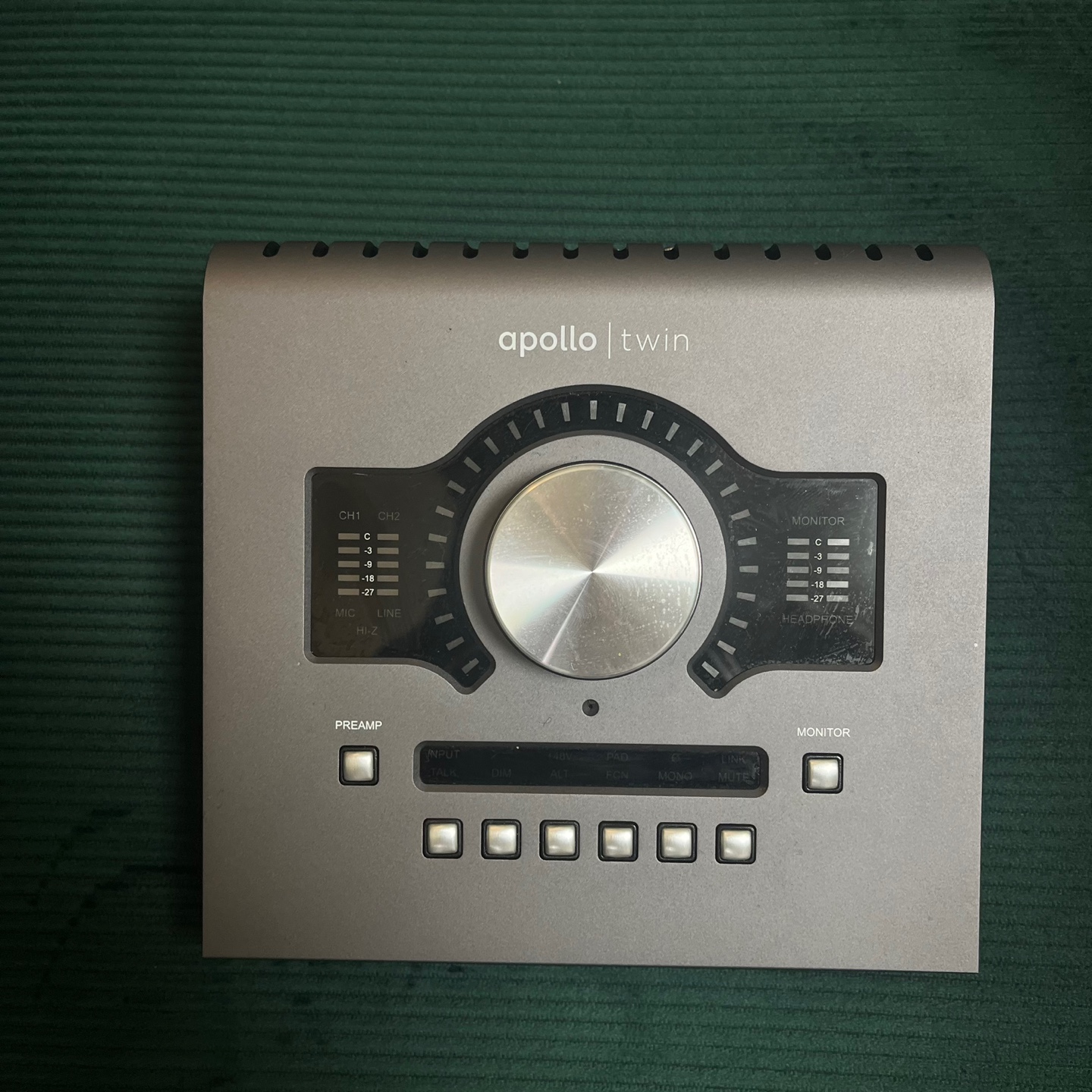 UA Apollo Twin MKll Heritage Edition 인터페이스