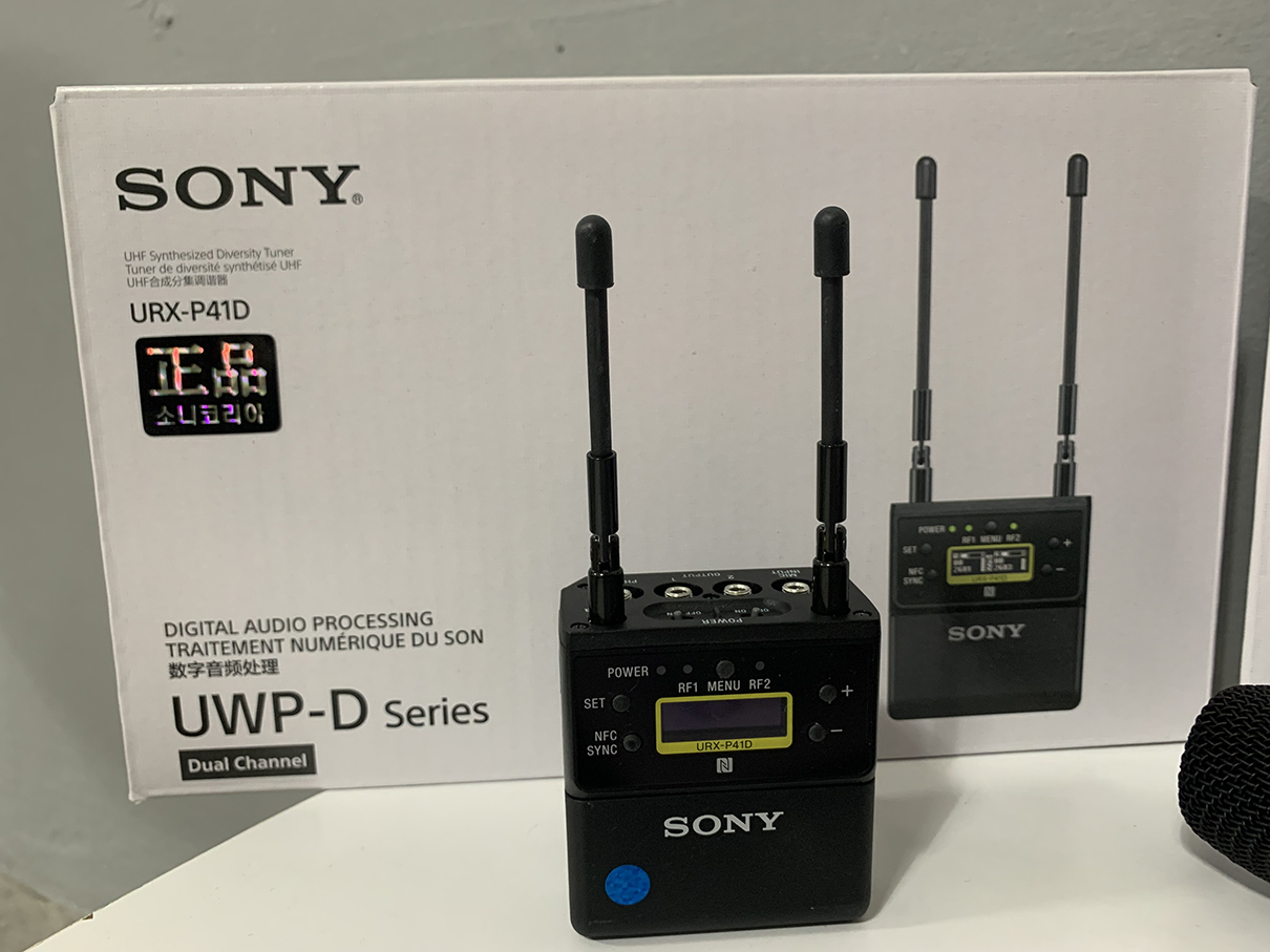 소니 무선 마이크 시스템 UWP-D22, URX-P41D, 젠하이저 E865S, E602 II