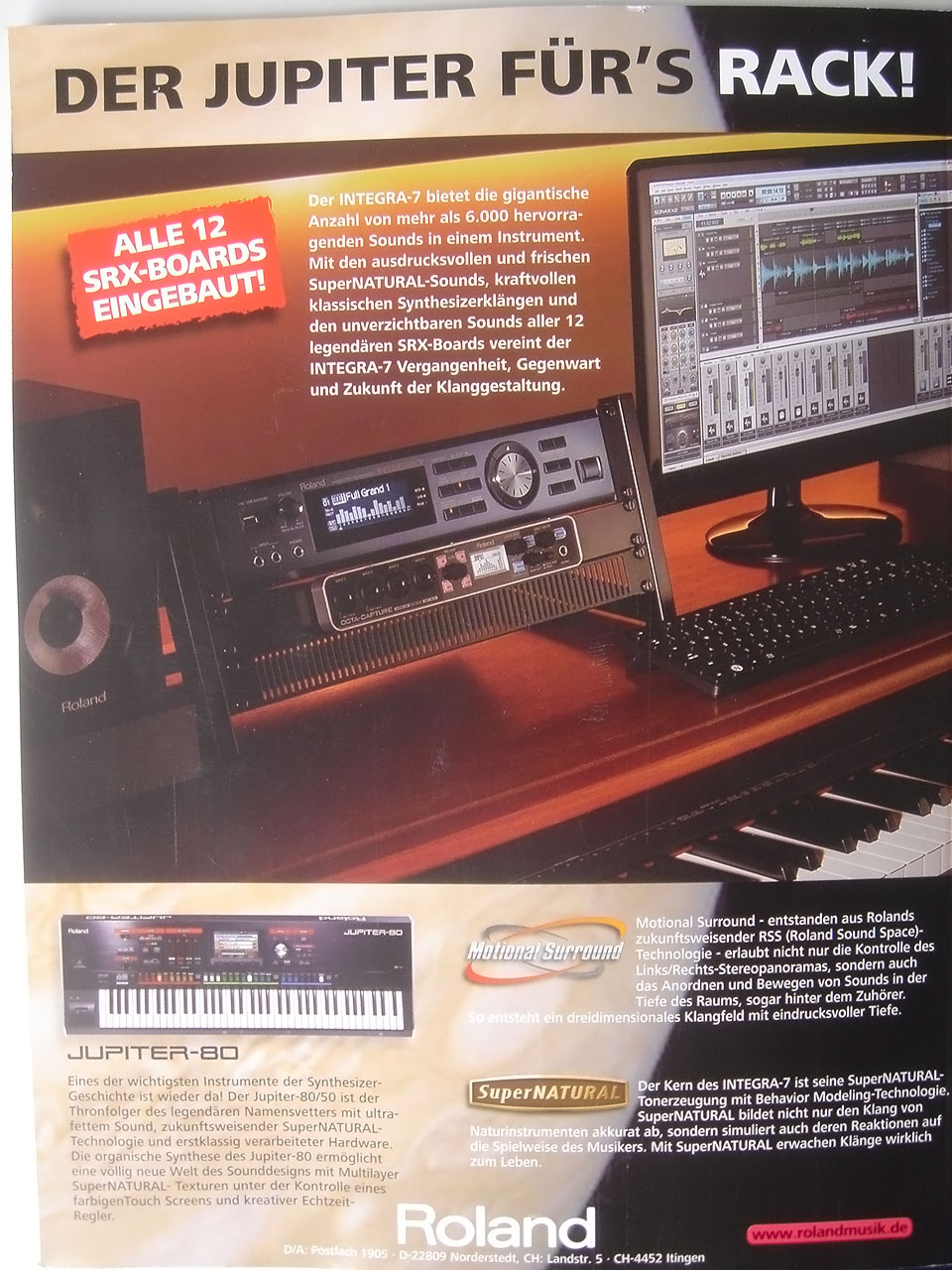 Roland / 새로운 신스 INTEGRA-7 발표 예정