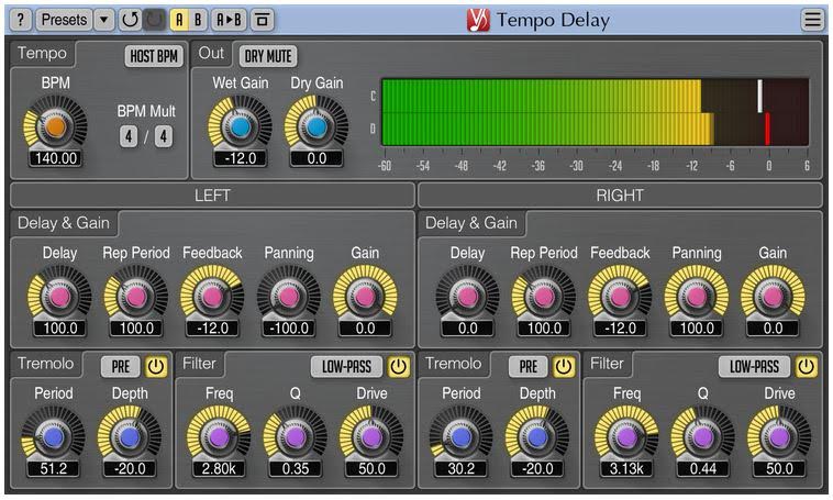 Voxengo 무료 Tempo Delay v2.2