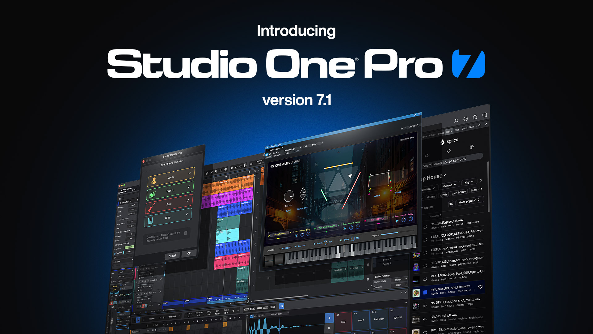 Studio One Pro v7.1 로 업데이트
