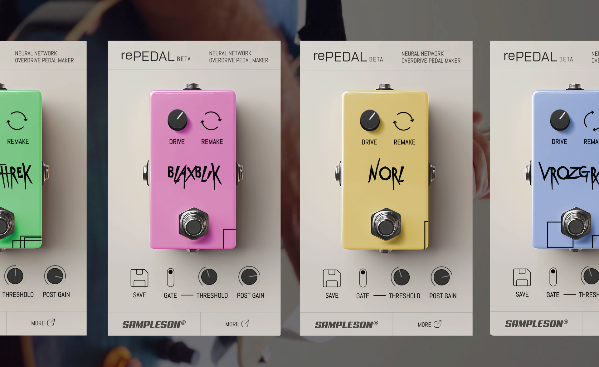 A.I. guitar pedal maker Sampleson rePEDAL 발표