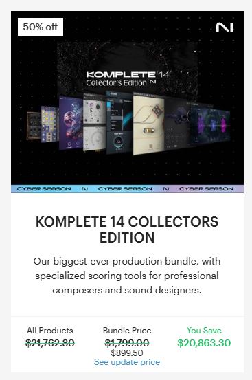 native instruments bundle 가격 질문 드립니다